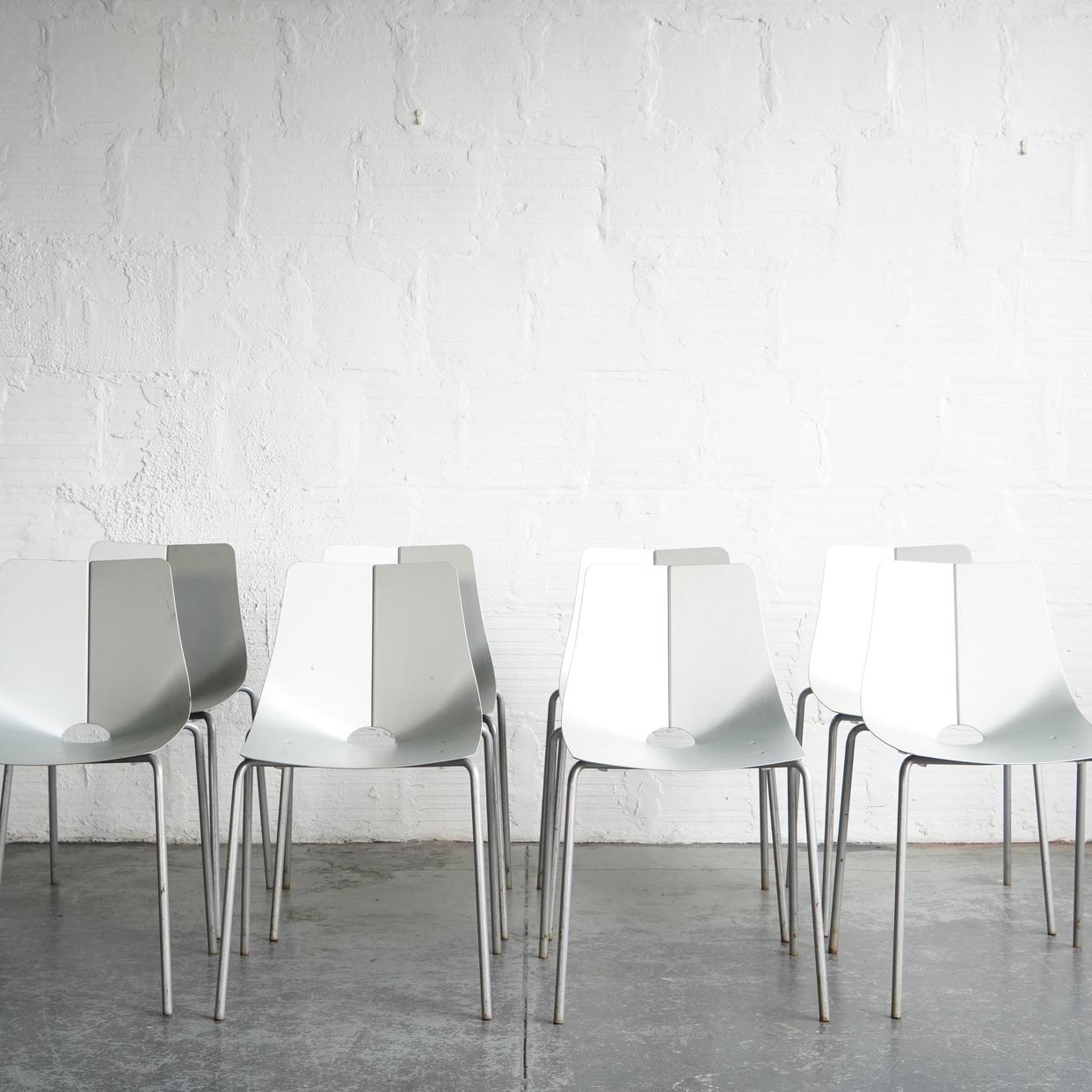 Allermuir A550 Aluminum Stacking Chairs (Set of Eight) | The Good Mod ...