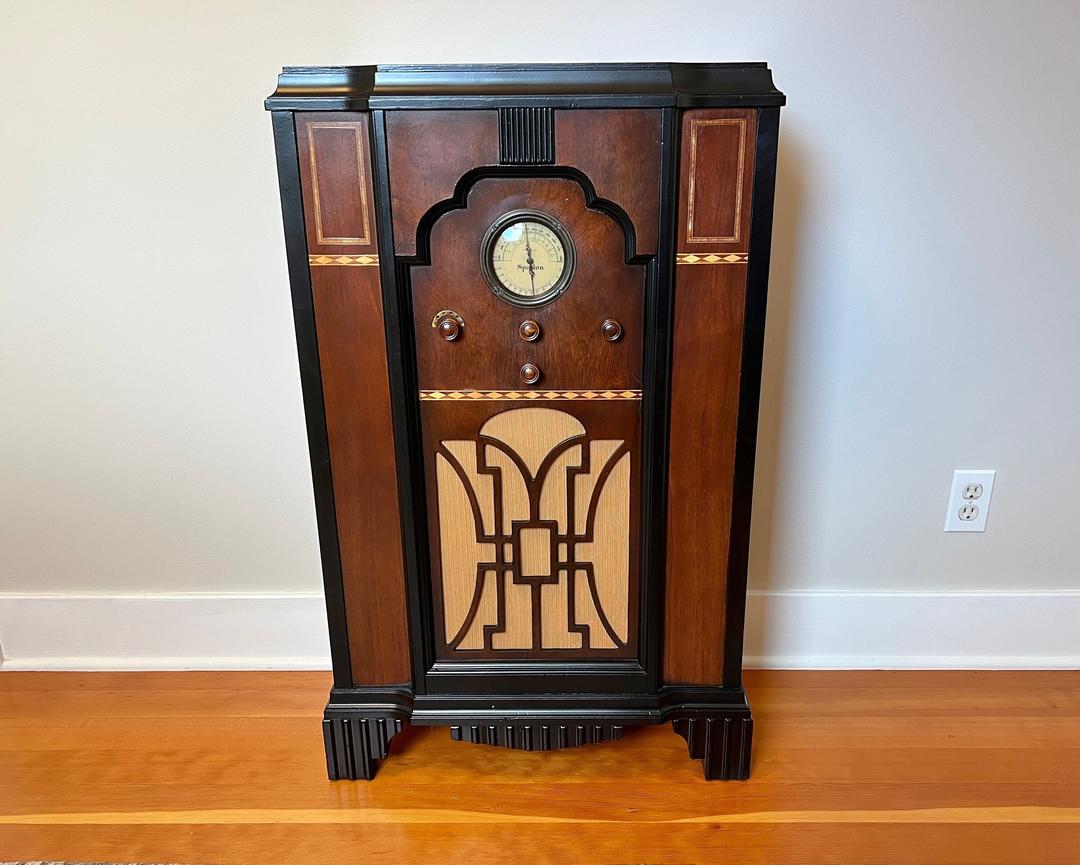 1934 Sparton 4-Band AM/Shortwave Art Deco Console Radio, Full ...