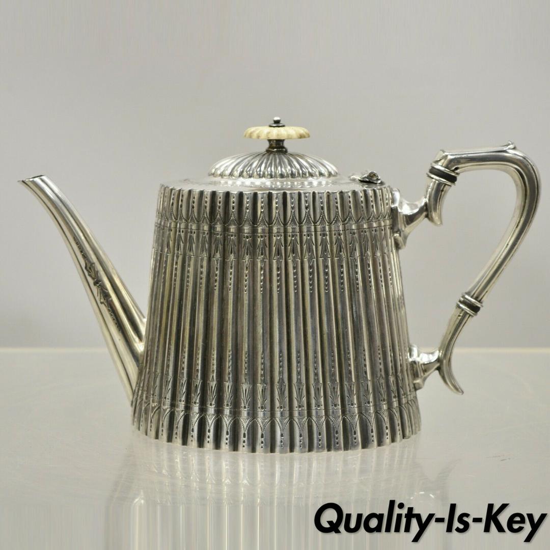 Alfred Lindley Sheffield English Edwardian Victorian Silver Plate ...