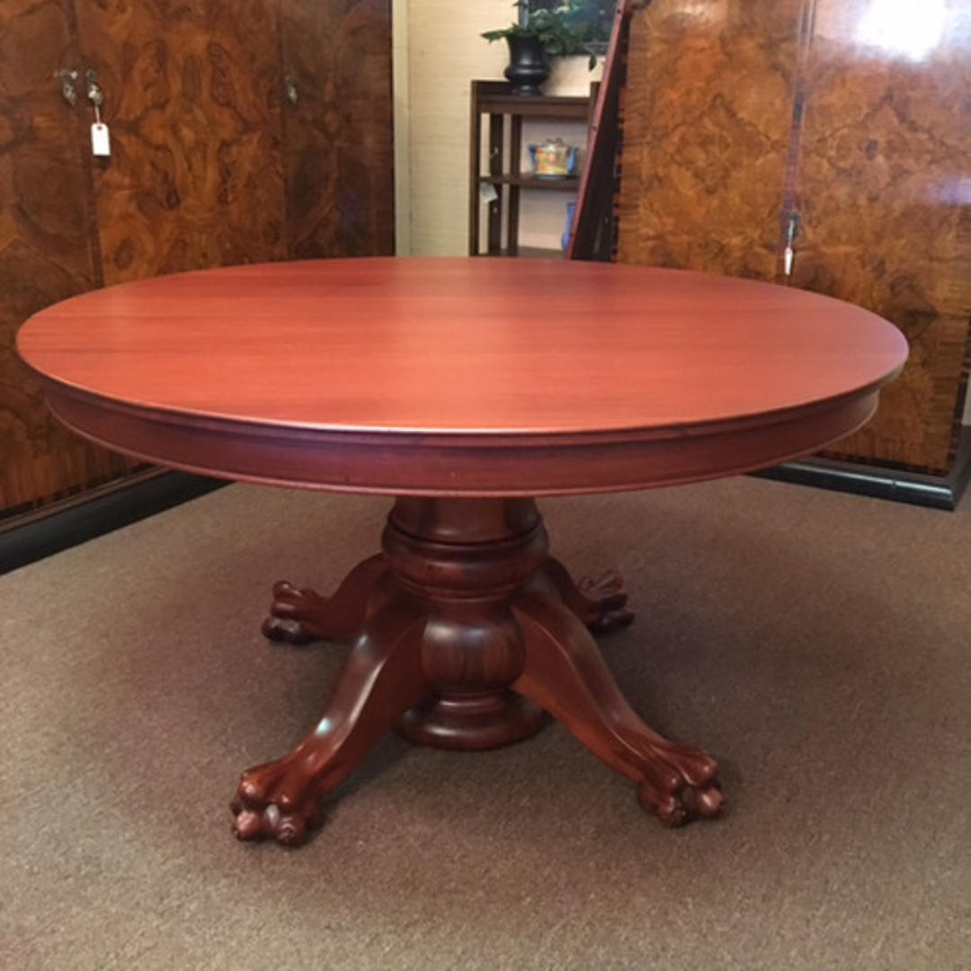 Late 1800's Mahogany 54" Dining Table | Johnson & Johnson Antiques ...