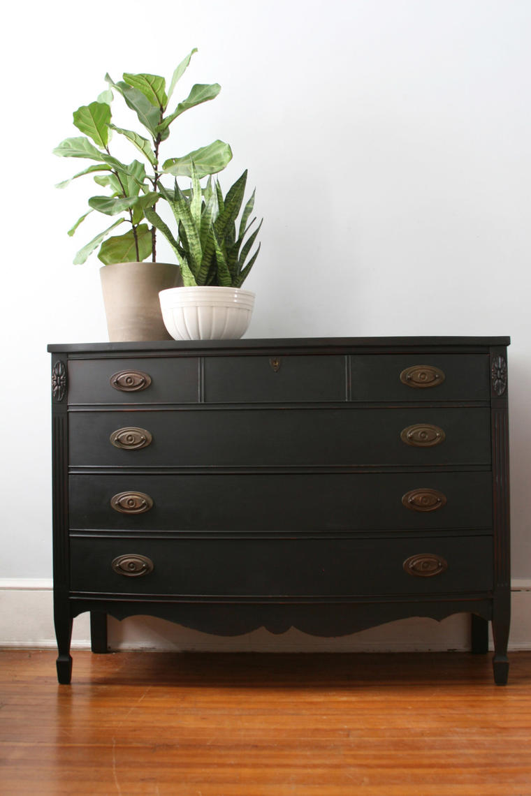 Black Bow Front Dresser | Urban Tastes | Washington, DC