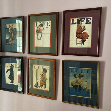 Vintage Set of Six Professionally Framed Life Magazine | NeonSky ...
