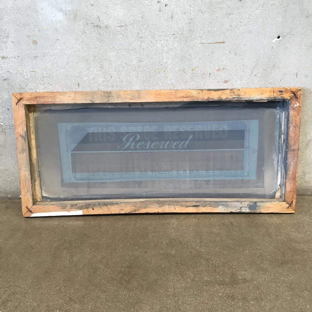 Vintage Reserved Sign | Urban Americana (Home Decor) | Long Beach, CA