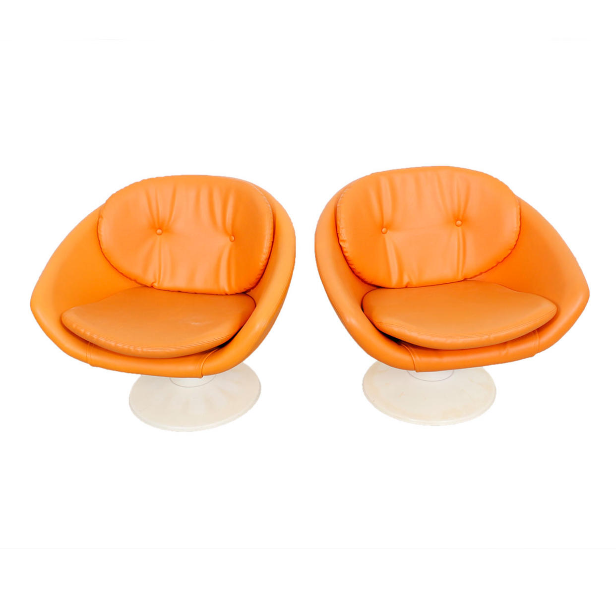 Pair of 60s Overman Swedish Pod Swivel Chairs | Modern Mobler - Takoma ...