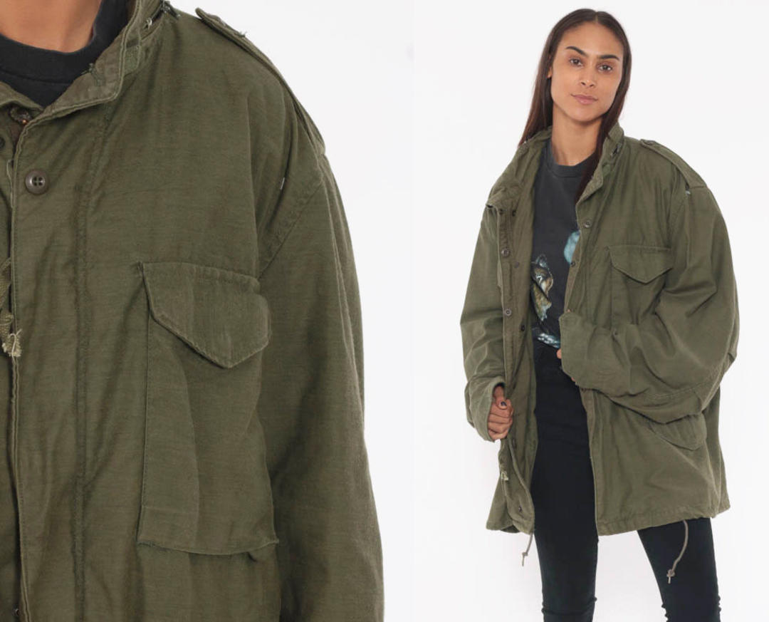 XL R Military Jacket -- 1980s Coat Army Commando Cargo | Shop Exile ...