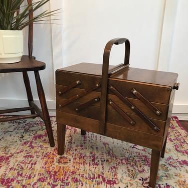 Sewing Box, Made in NORWAY Mid Century Modern | VintageCore Restore ...
