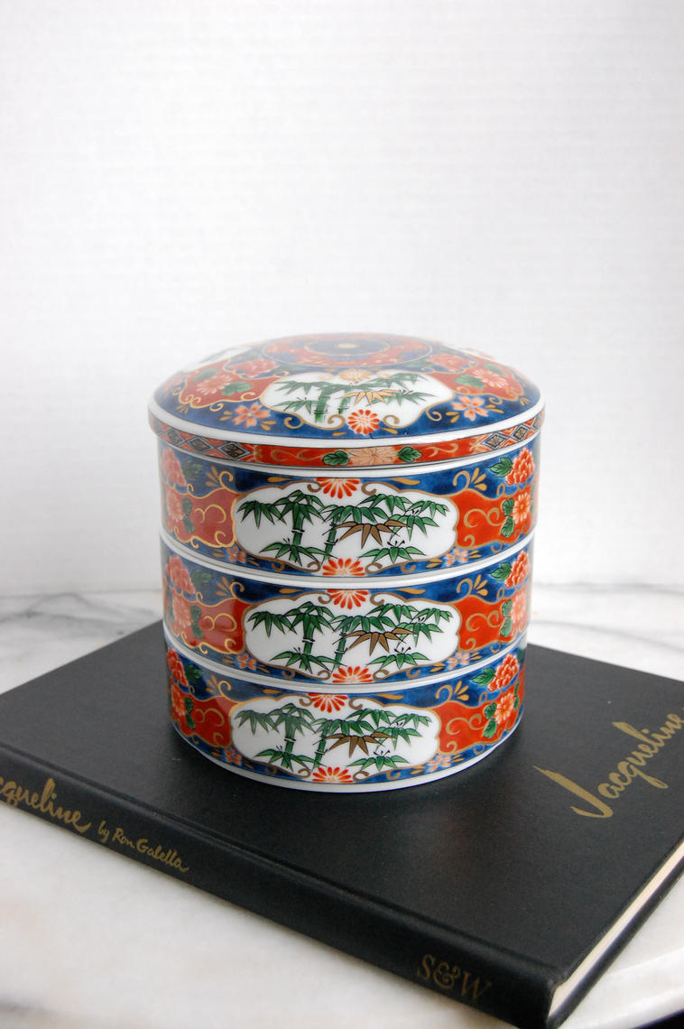 Porcelain Chinese Stacking Boxes - Stackable Porcelain Box - Imari ...