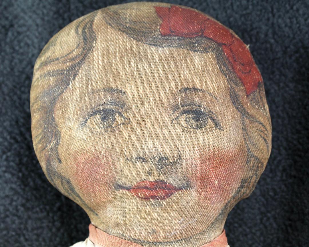 Beautiful Antique Ink Drawn Victorian Rag Doll - Cloth Hand | Bixley ...