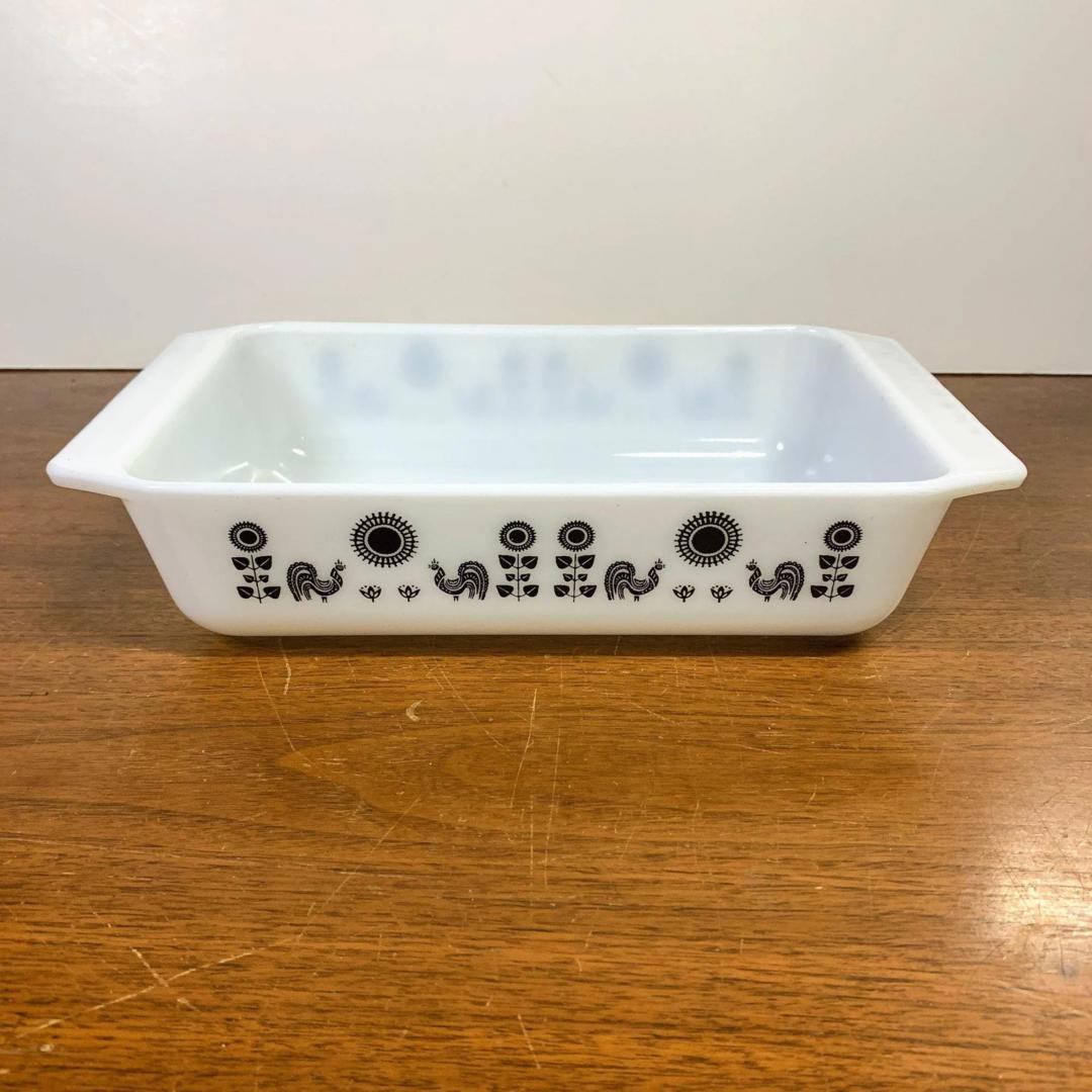 Vintage 1958 Pyrex Rooster Black Space Saver Casserole Dish 575 Rare | Over the Years | Silver ...
