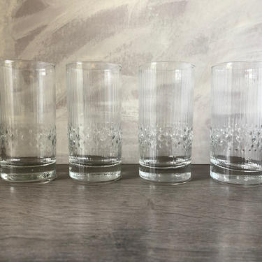 Set of 4 Vintage Durobor Mid-Century Modern Alaska Glassware, Belgium ...