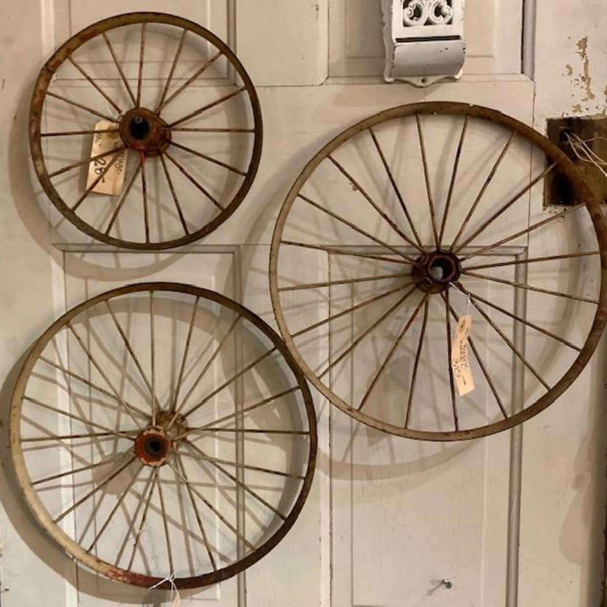 Antique Carriage Wheel, multiple styles | Chartreuse & Co. - Frederick ...