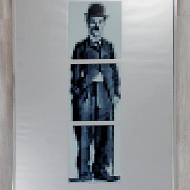 Mid Century Modern Framed Lithograph Charlie Chaplin Signed | Le Shoppe ...