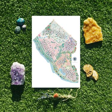 Foxhall Palisades neighborhoods macro map Washington DC neighborhood ...