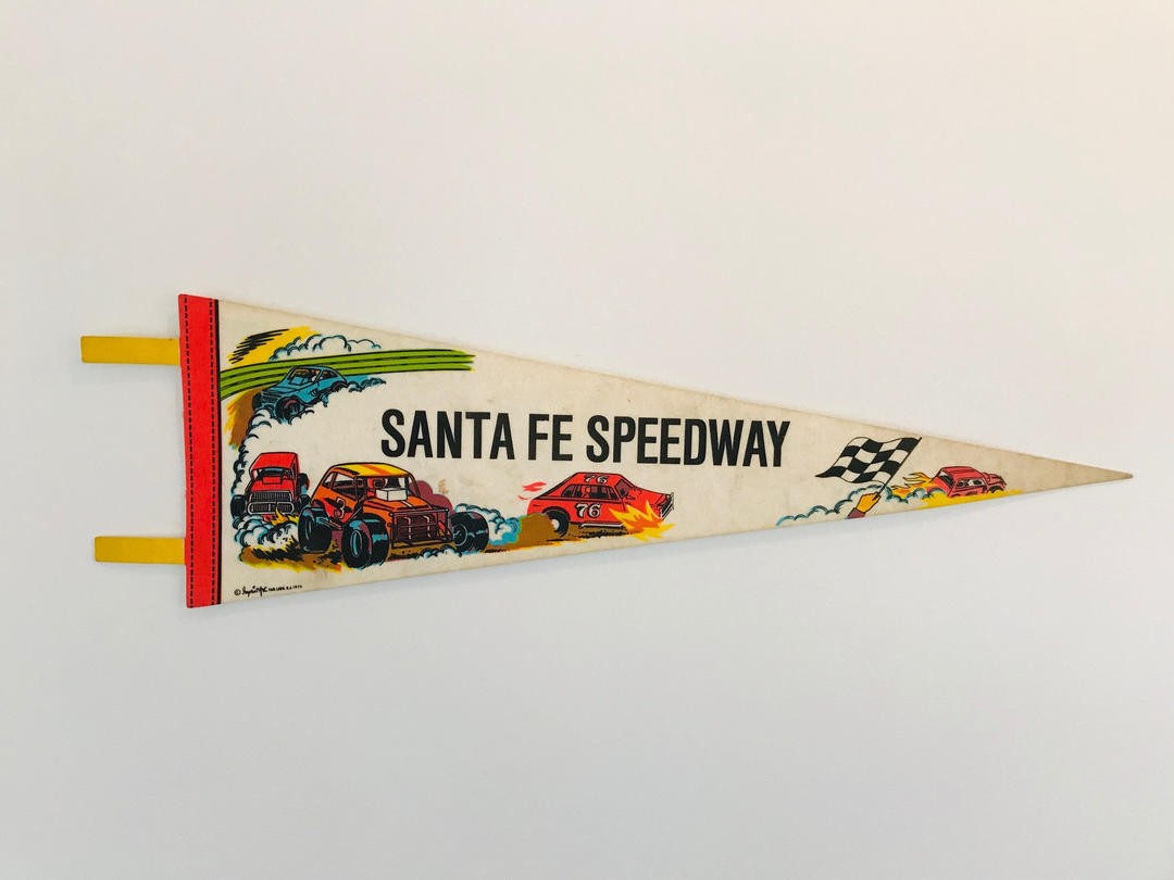 Vintage Santa Fe Speedway 1975 Souvenir Pennant | Delve Chicago ...