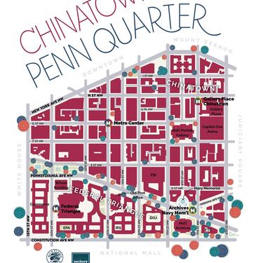 Penn Quarter Chinatown Federal Triangle Gallery Place 11x17 ...