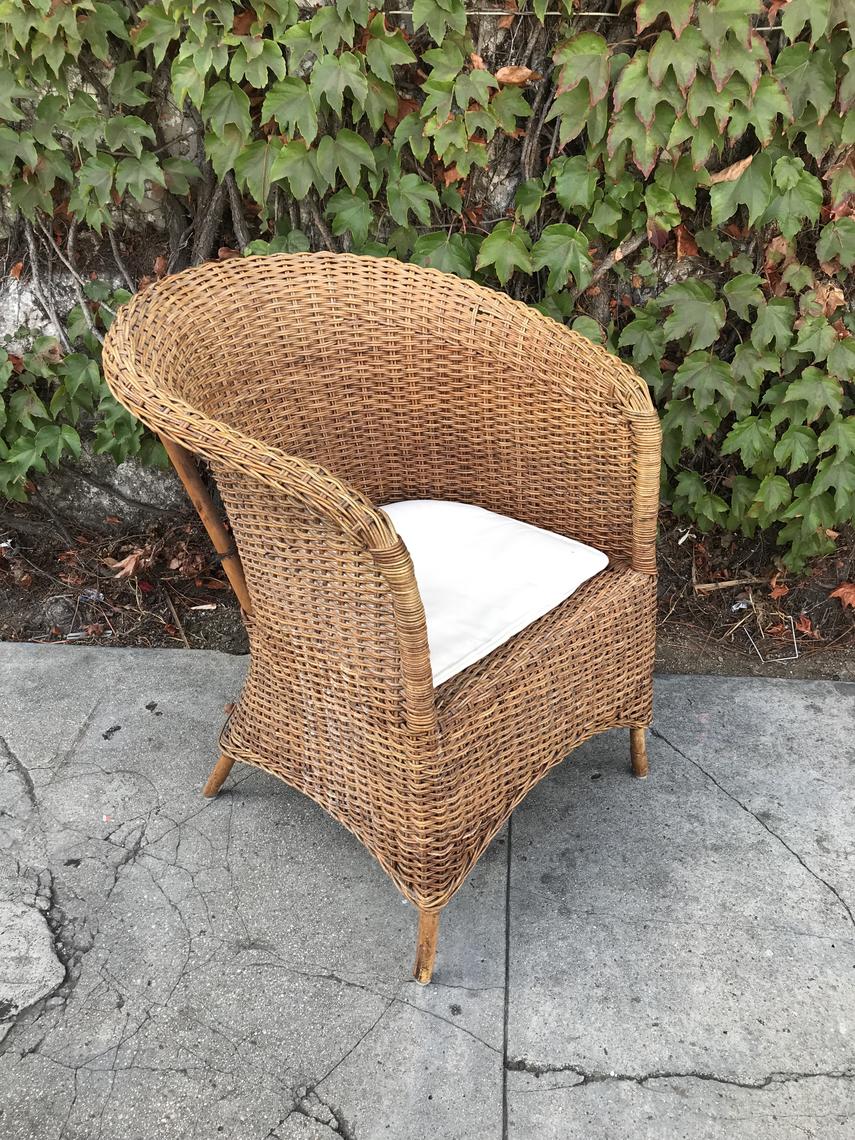 1970s Style Wicker Outdoor Chair | Sunbeam Vintage | Highland Park ...