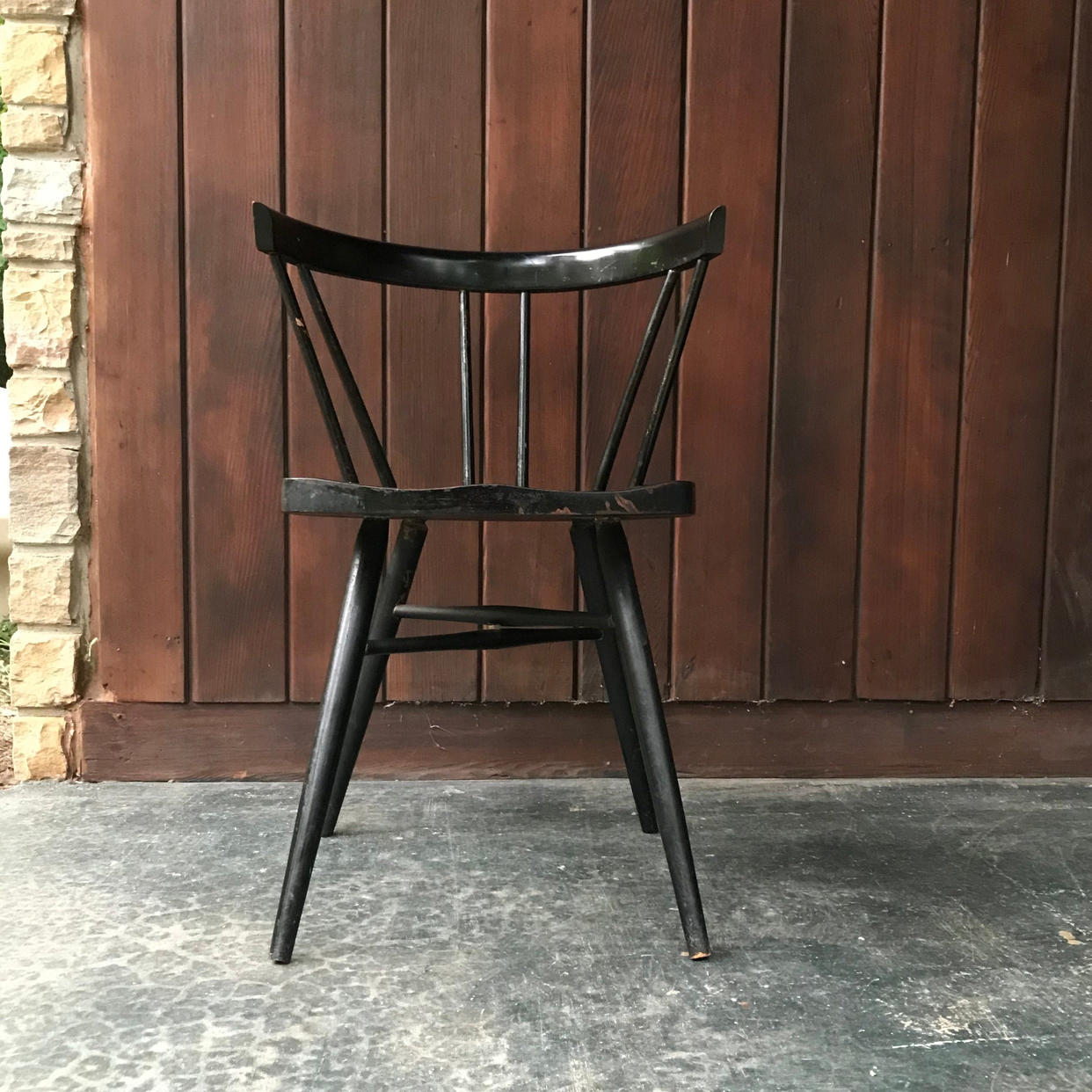 1950s Spainhour Black Side Chair Vintage Mid-Century Paul | Brain ...