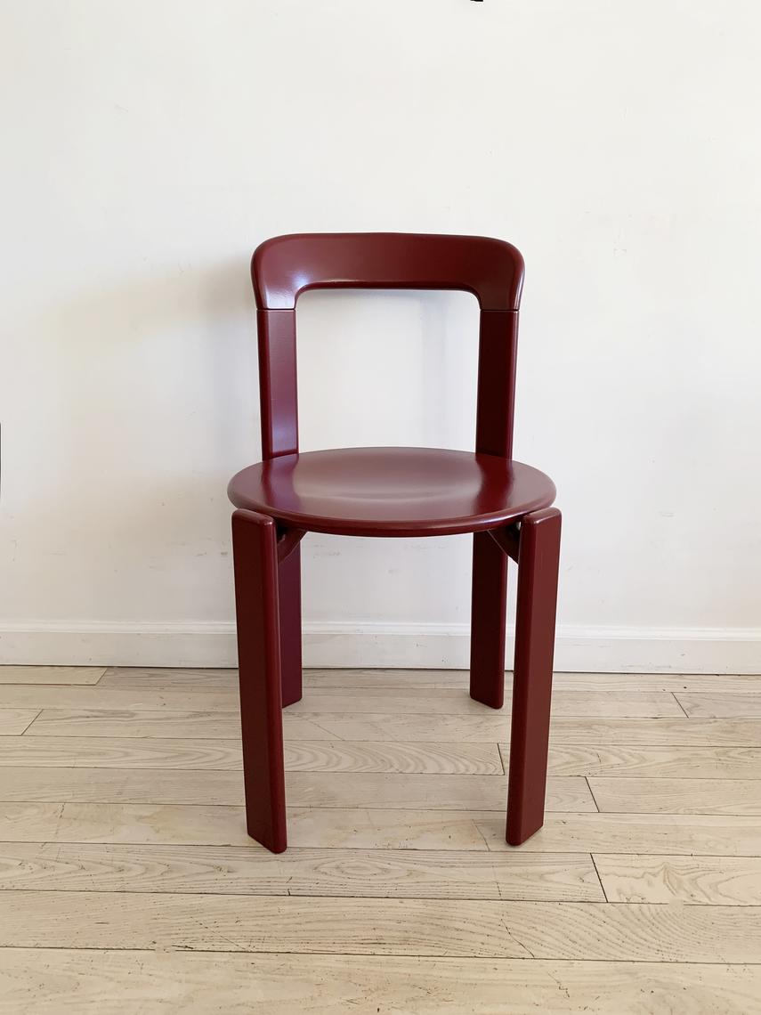 1970s Rey Stacking Chairs in Raspberry Red by Bruno Rey | Home Union ...