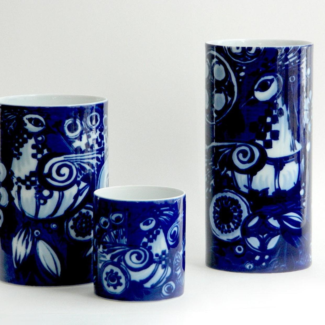 Rosenthal Bjrn Wiinblad peacock pattern set of three | A Garden of ...