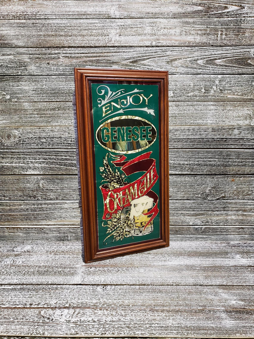 Vintage Genesee Beer Mirror, Enjoy Genesee Cream Ale Beer Sign, | A ...