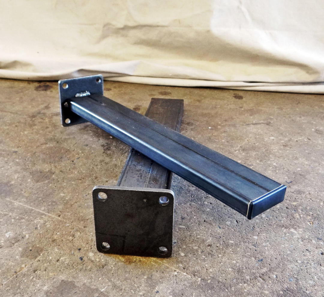 SET of 4 Rectangular Tubing Steel Table legs (dining table height ...