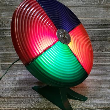 Vintage Color Wheel, Aluminum Silver Christmas Tree Rotating | A GoGo ...