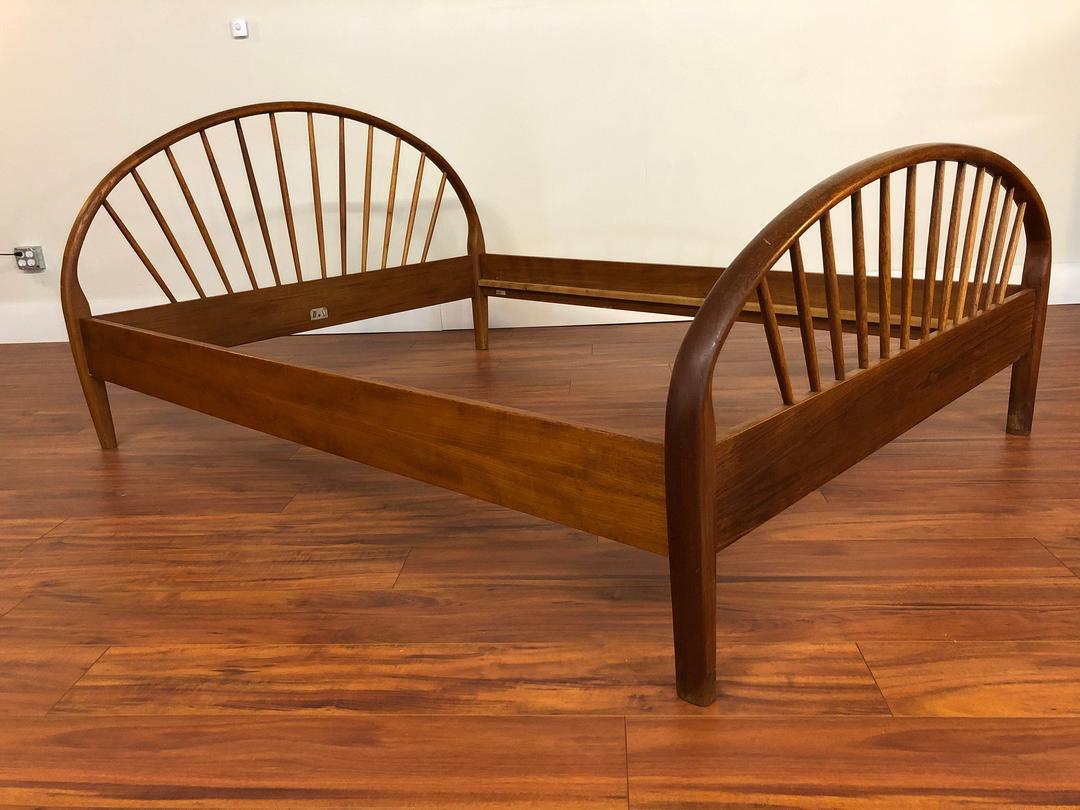 Jespersen Interiors Danish Teak Bed Frame | Modern to Vintage | Renton, WA