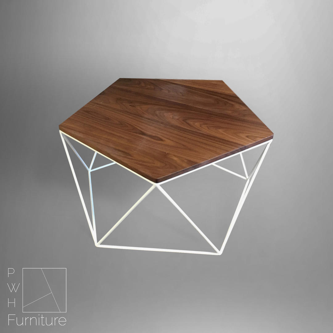 Modern Coffee Table With Solid Wood Top and Welded Steel | Philosophy ...