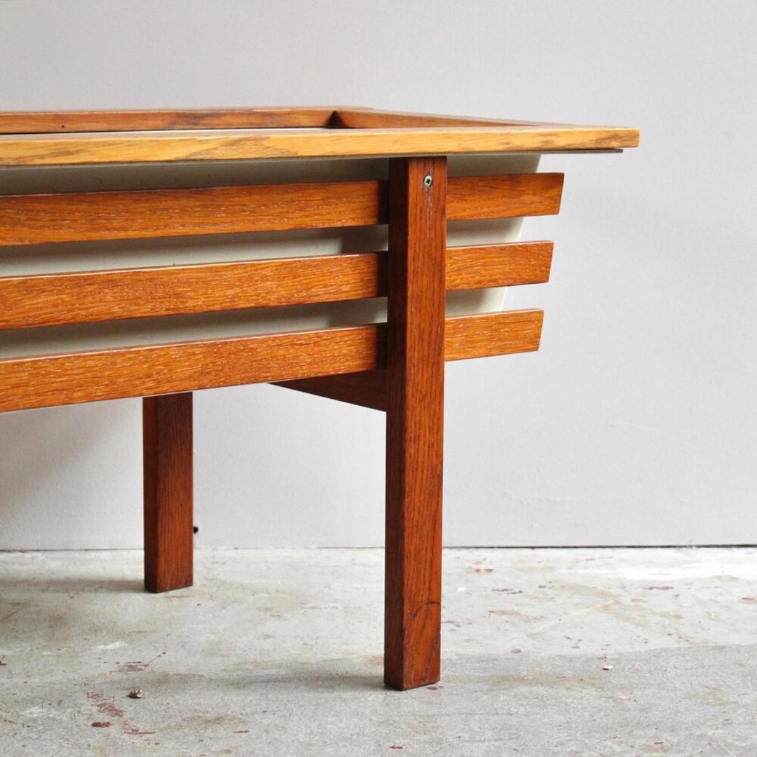 Slatted Oak Planter Box | Form and Function | Portland, OR