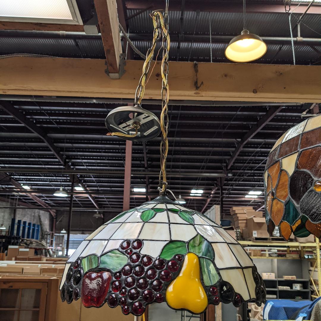 Vintage Stained Glass Fruit Pendant Light 20113-984PF | Community ...