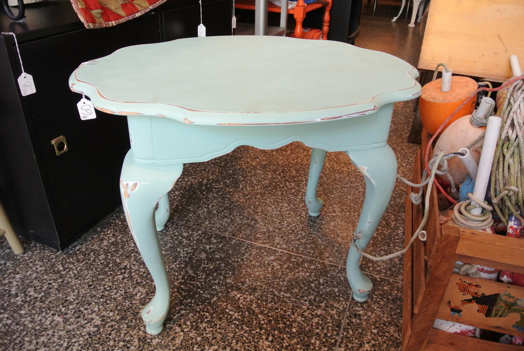 SOLD - Light Blue Painted Table | Miss Pixies | Adams Morgan ...