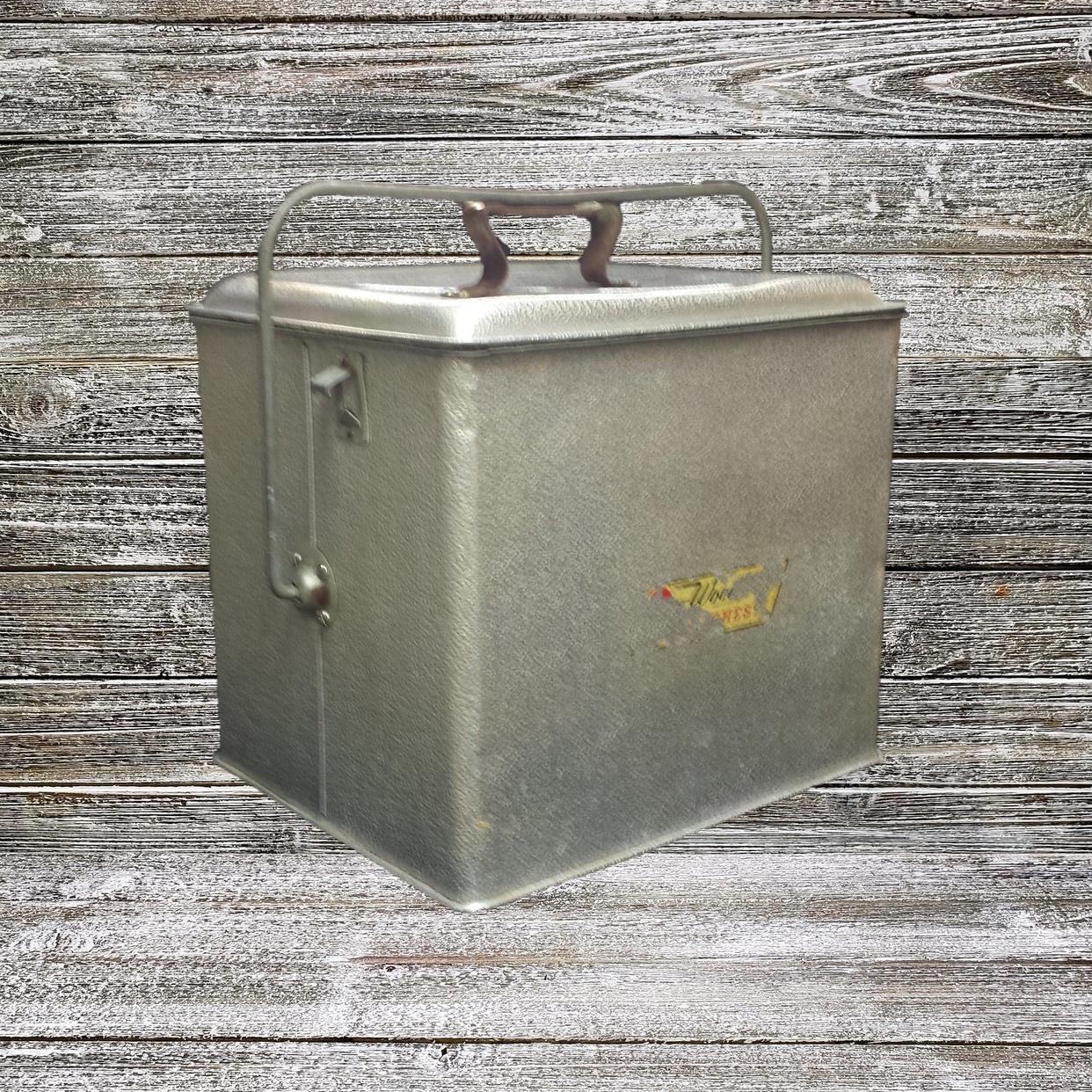 Vintage Silver Metal Cooler, 1950's Poloron Fiberglass Cooler, | A GoGo ...