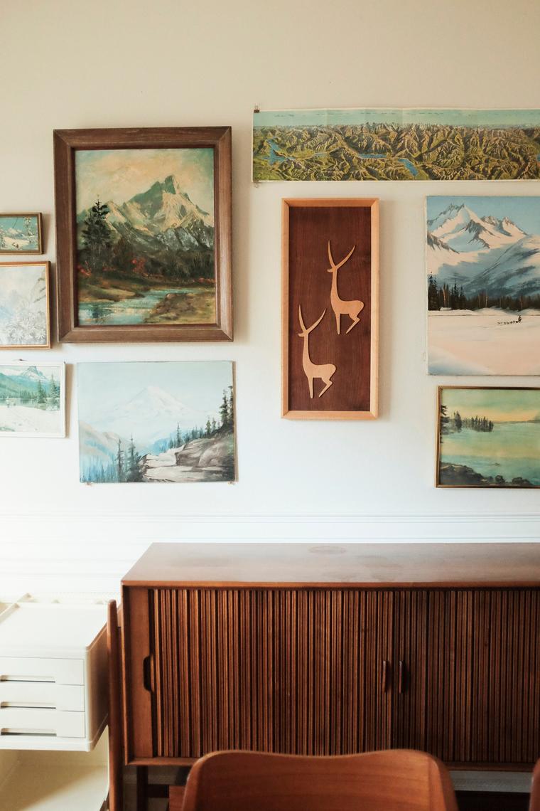 Mid Century Deer / Antelope / Gazelle Wall hanging | Microscope ...