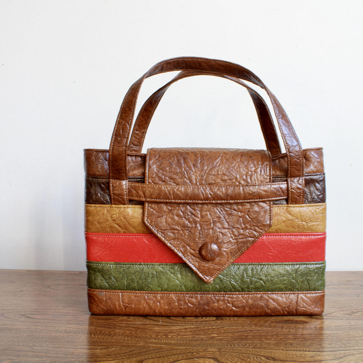 Retro, Mod Purse, Brown Boho Bag, Brown Red | Forage Modern Home ...