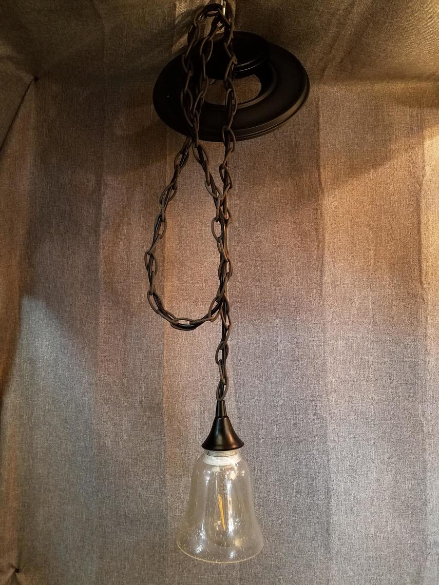 Intertek Pendant Light with Bubble Glass Shade | Earthwise Architectual ...