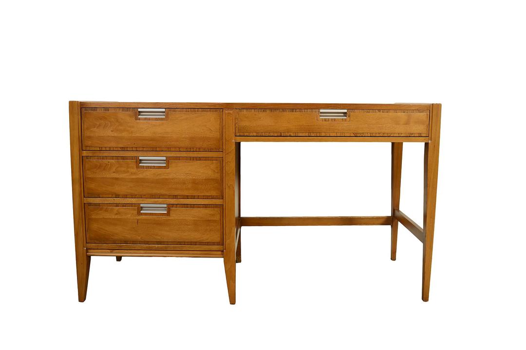 Walnut Desk Made by Basic Witz Mid Century Modern | Hearthside Home ...