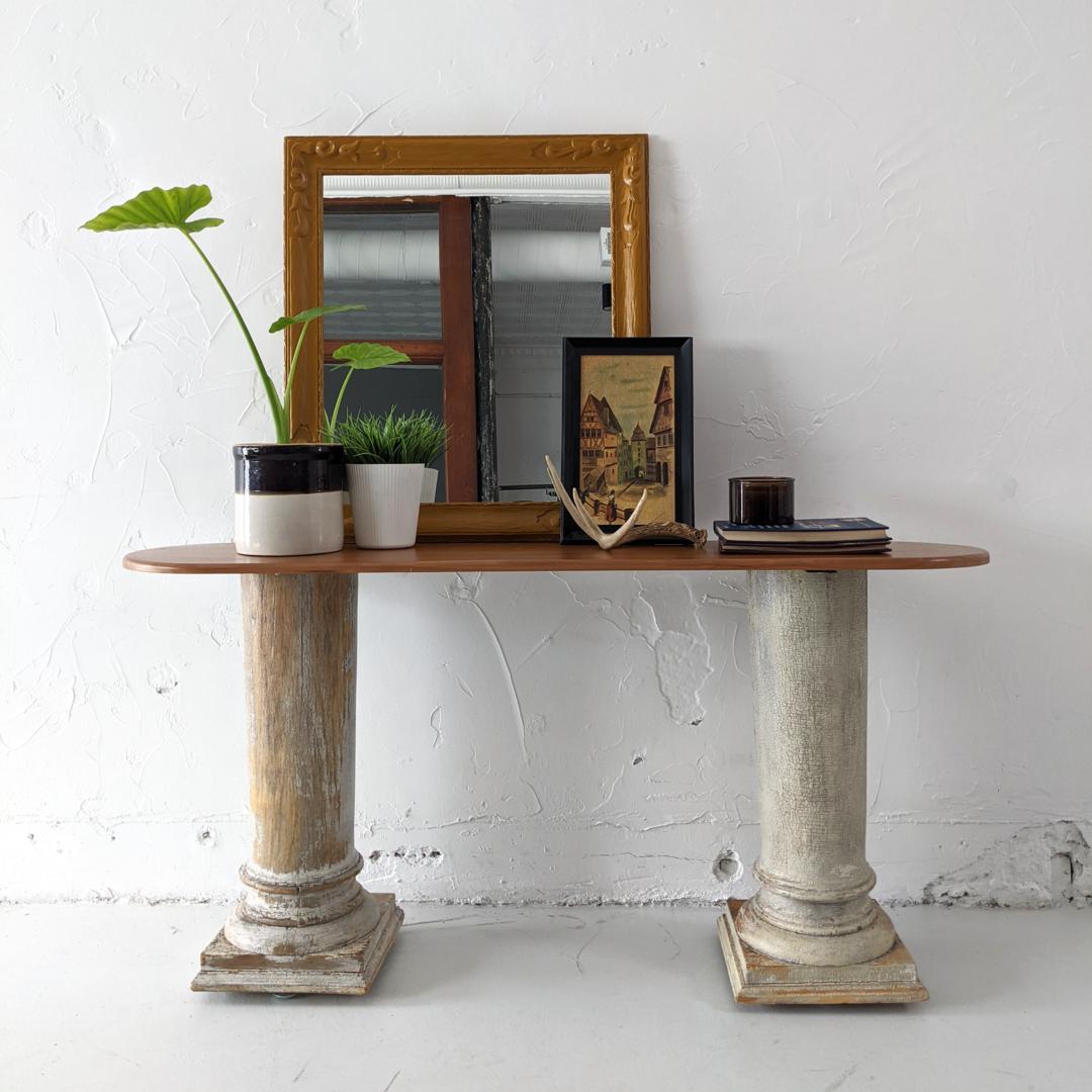 Pill Column Sofa Table No. 1 | Woodward Throwbacks | Hamtramck, MI