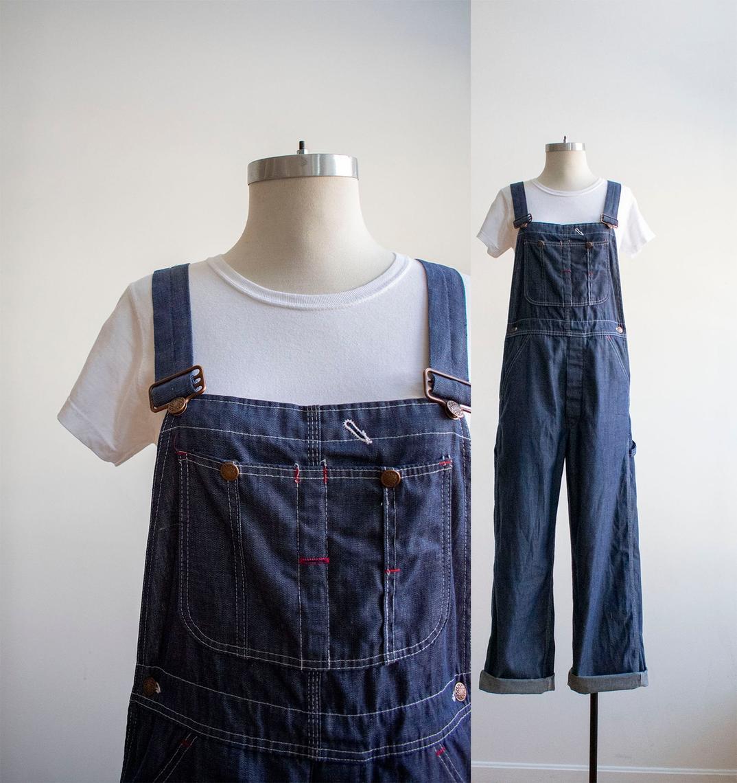 Vintage Denim Overalls / Vintage 1970s Overalls / Denim Overalls ...