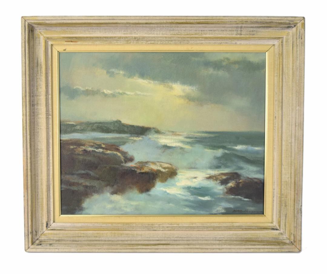 Harry Russell Ballinger 1969 Painting “Andrews Point” Massachusetts ...