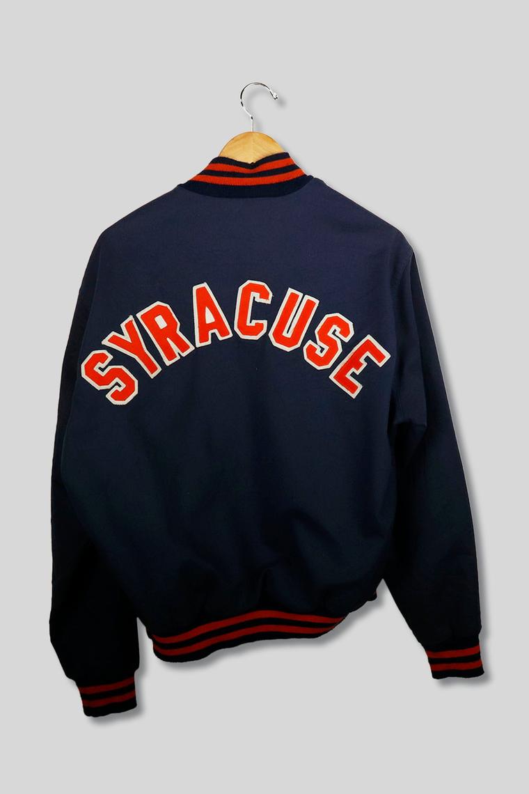 Vintage 1984 NCAA Syracuse Orangemen Zip up Varsity Jacket sz M | F as ...