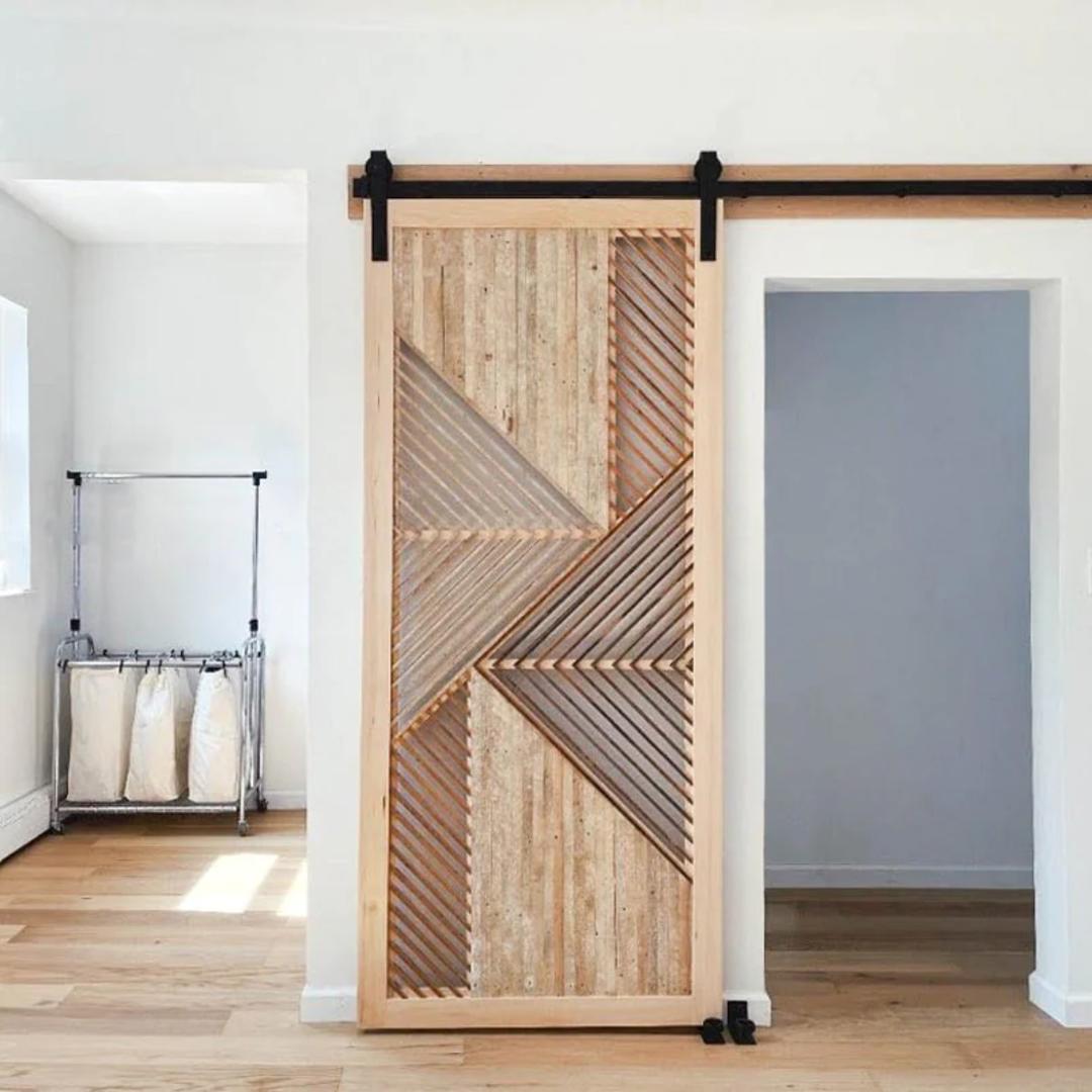 Custom Reclaimed Wood Slatted Barn Door/ Room Divider/ Screen | Gomez ...