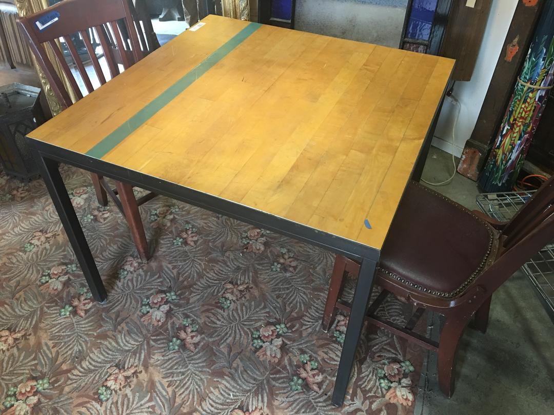Reclaimed Gym Floor Table | Earthwise Architectual Salvage (Seattle ...
