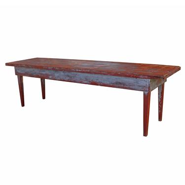Primitive Red Farm Table | Aurora Mills | Aurora, OR