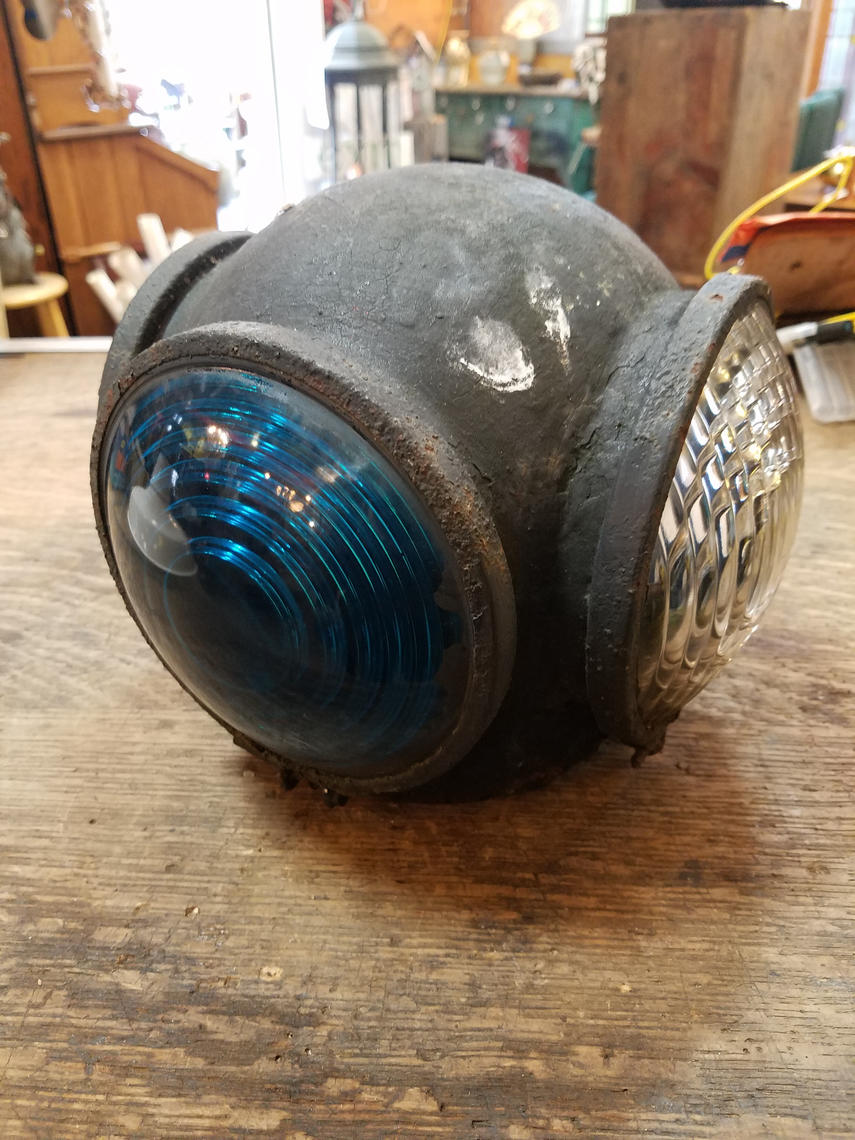 Antique Railway Signal Light. 9 in | Earthwise Architectual Salvage ...