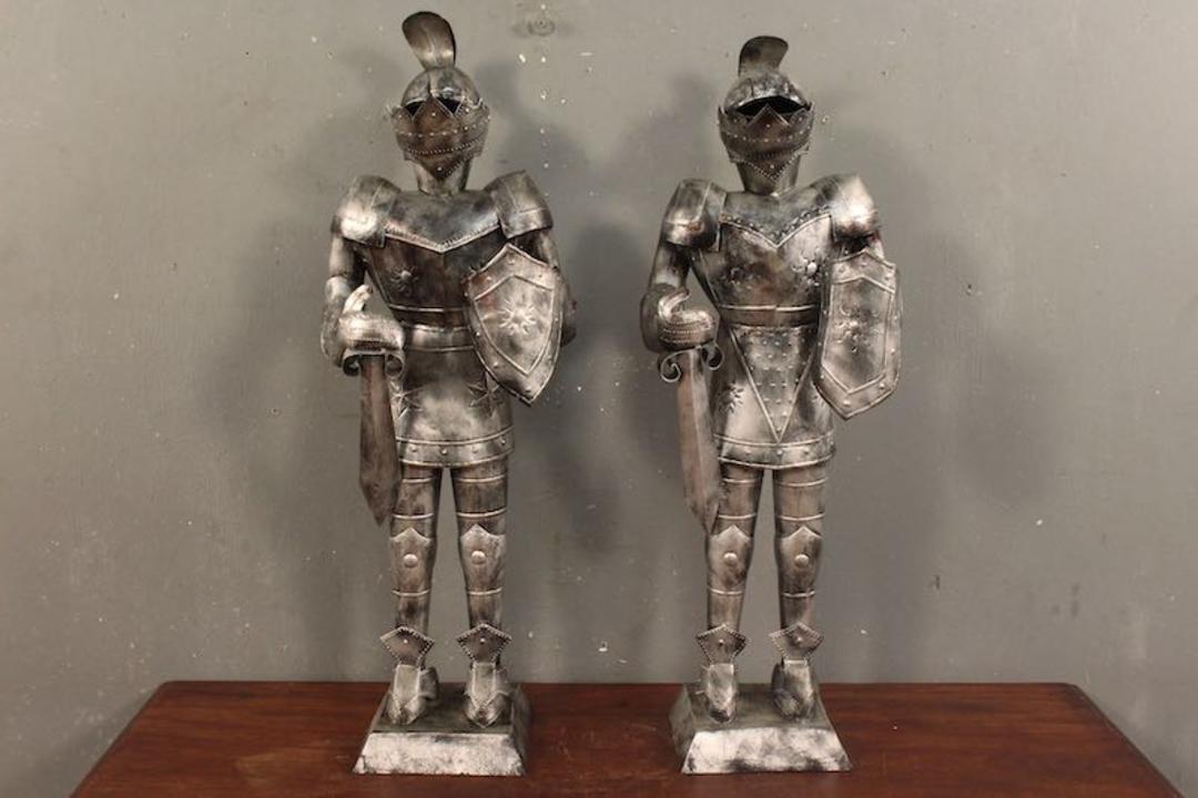 Mexican Silver Knight Statue | Furnish Green | Midtown Manhattan - New ...
