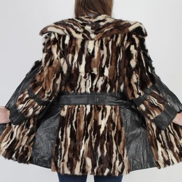 Patchwork Real Fur Trench Coat / 1970s Mink x | American Archive - San ...