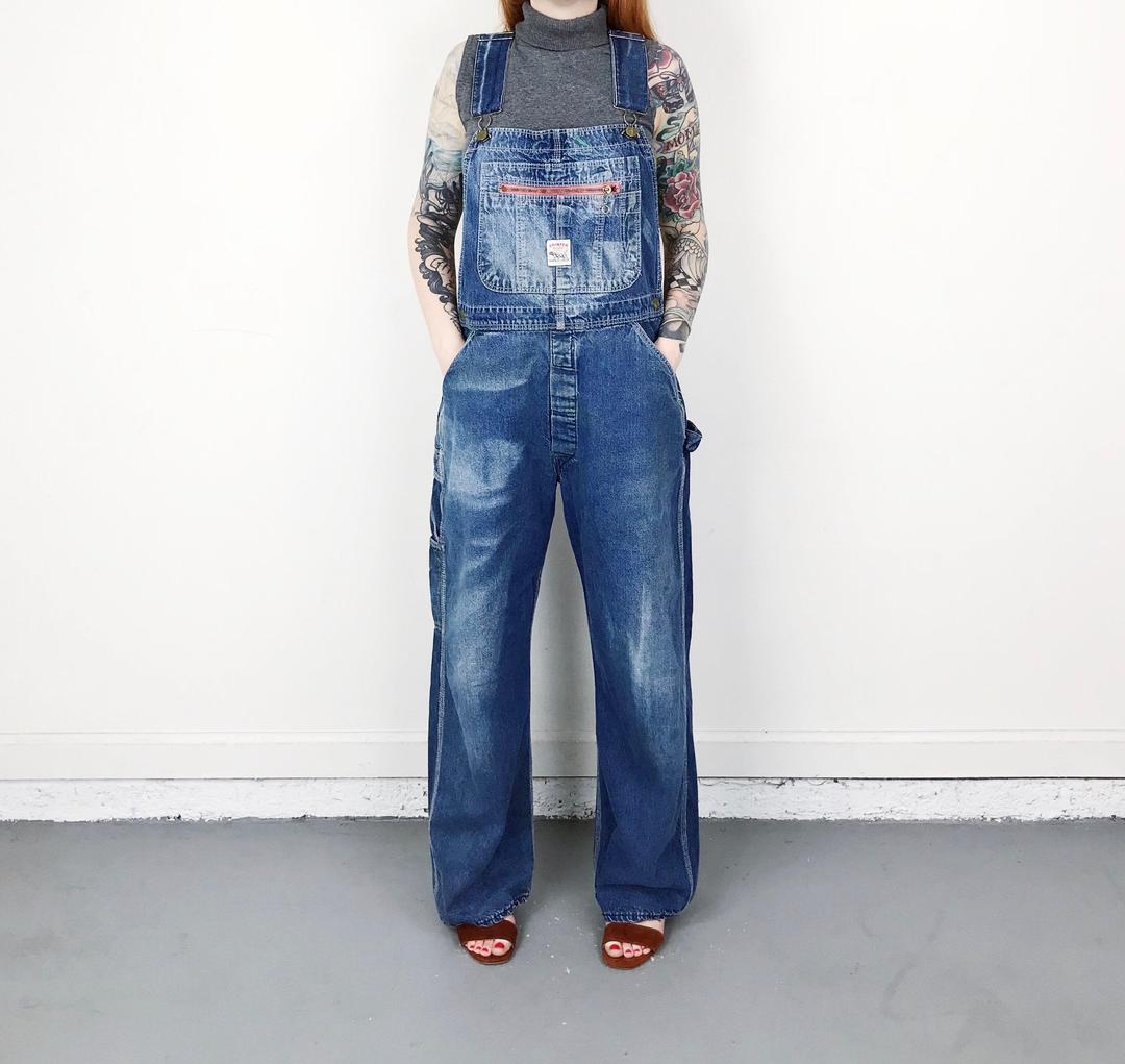 50's Pointer Brand Suspender Style Faded and Worn In Denim | Noteworthy ...