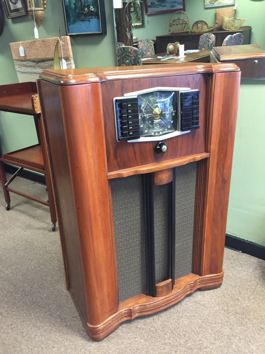 Repurposed Antique Radio Cabinet