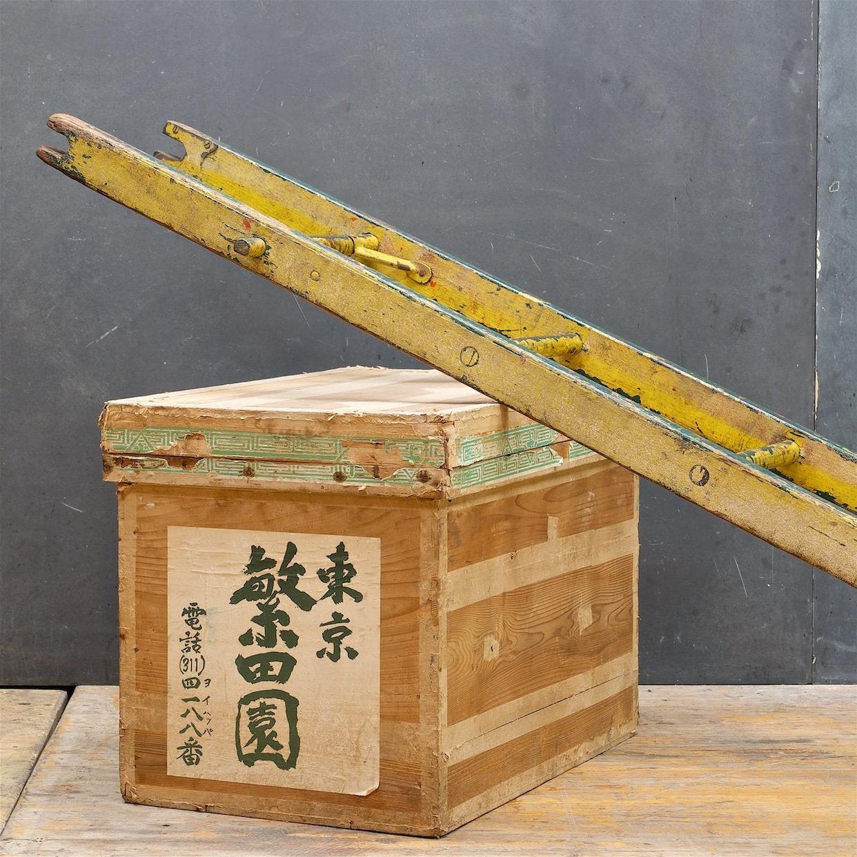 Vintage Chinoiserie Kanji Tea Box Crate Balsa Wood | Brain Washington ...