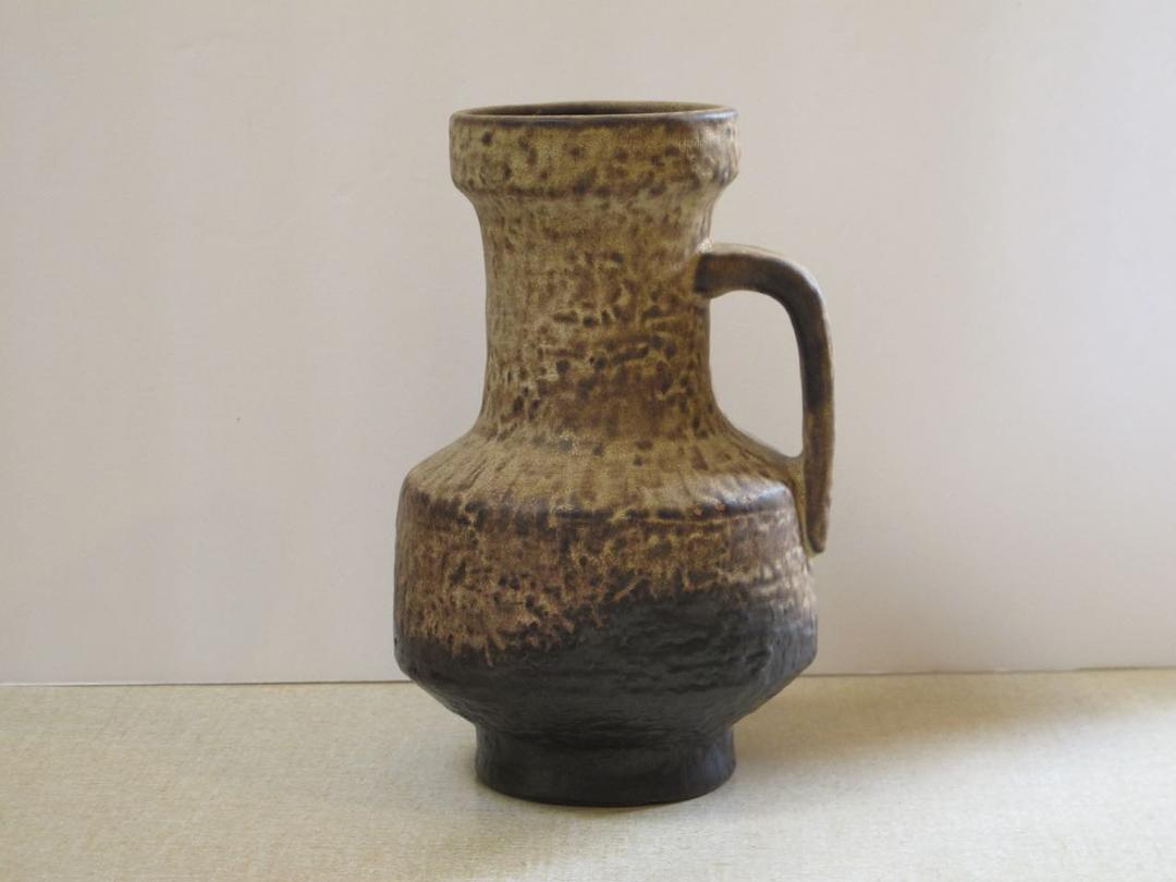 Art Pottery Vase Brown Mid Century Modern Ceramic Pitcher 1970s | All ...